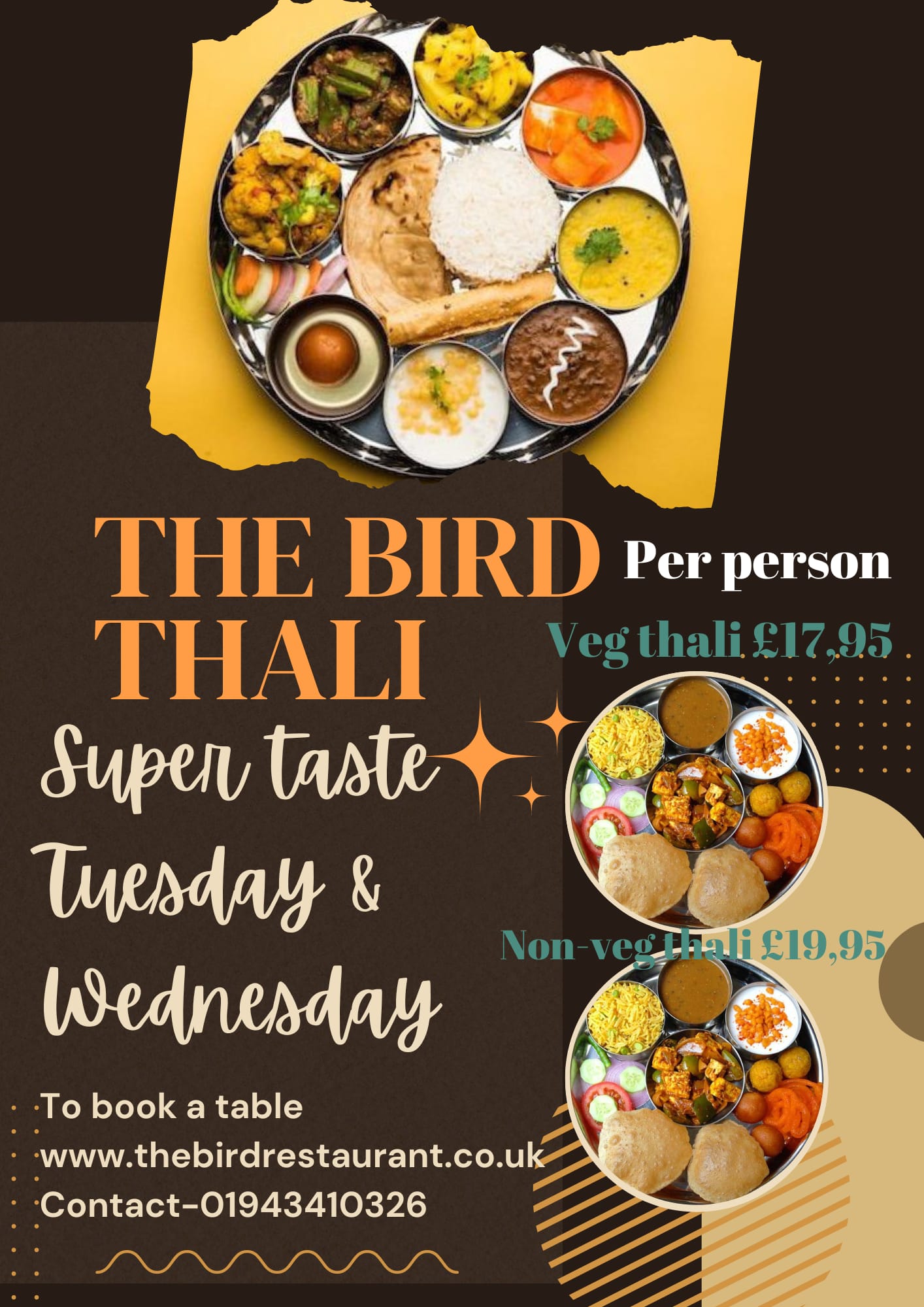 Home - The Bird - British Indian Restaurant